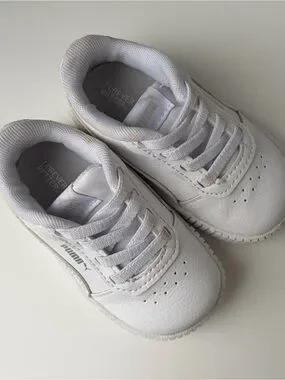 Puma | Shoes | Puma Kids White Casual Sneakers | Poshmark